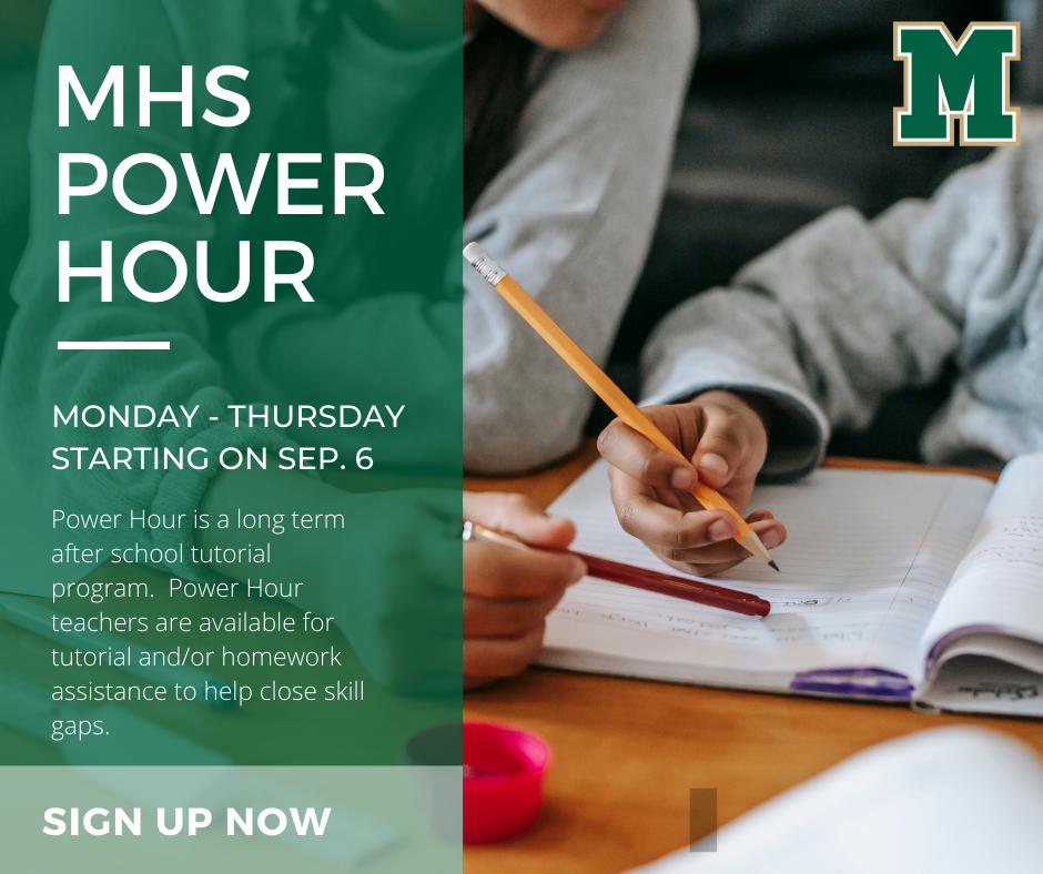 MHS Power Hour Sign-Up Information | Mattoon High School